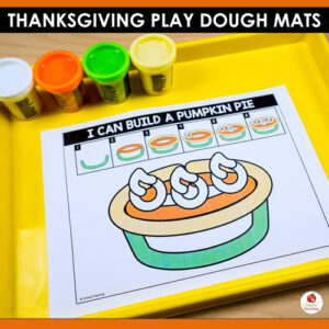 Thanksgiving Play Dough Mats and Task Cards - United Teaching