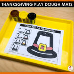 Thanksgiving Play Dough Mats and Task Cards - United Teaching