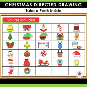 Christmas Directed Drawing Worksheets - United Teaching