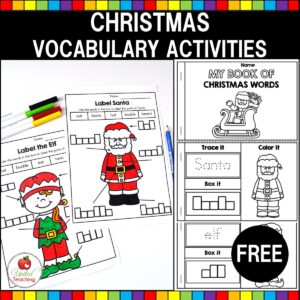 FREE Christmas Vocabulary Activities - United Teaching