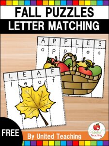 Fall Alphabet Letter Puzzles - United Teaching