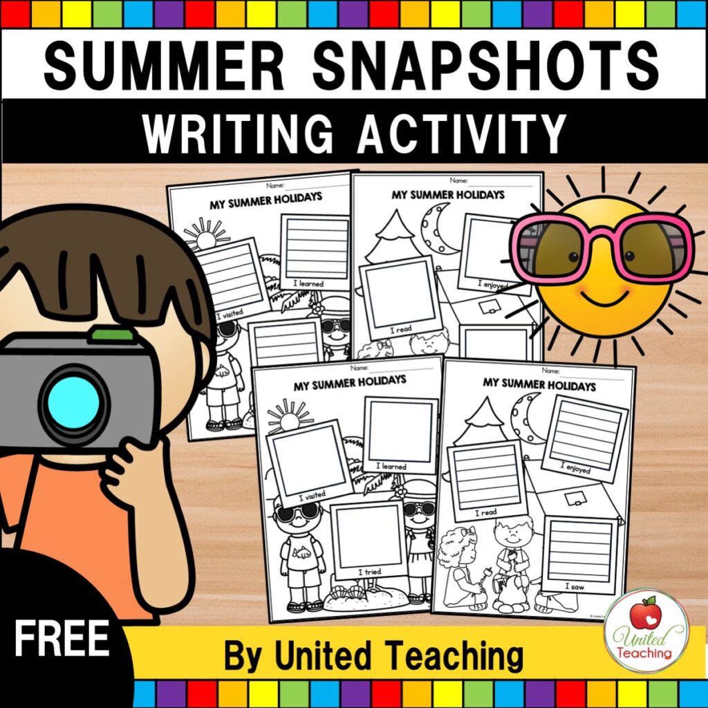 Summer Snapshots Writing Activity - United Teaching