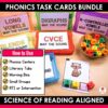 Phonics Task Cards Mega Bundle - United Teaching