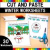 Winter Cut and Paste Worksheets - United Teaching