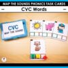 Map the Sounds Phonics Task Cards Bundle - United Teaching