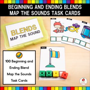 Map the Sounds Phonics Task Cards Bundle - United Teaching