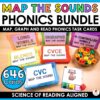 Map the Sounds Phonics Task Cards Bundle - United Teaching