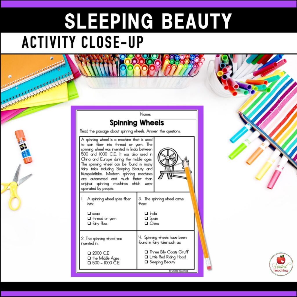 Sleeping Beauty Fairy Tale Activities - United Teaching