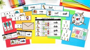 CVC Words Phonics Centers Bundle - United Teaching