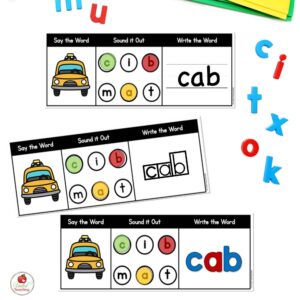 CVC Words Phonics Centers for Kindergarten - United Teaching