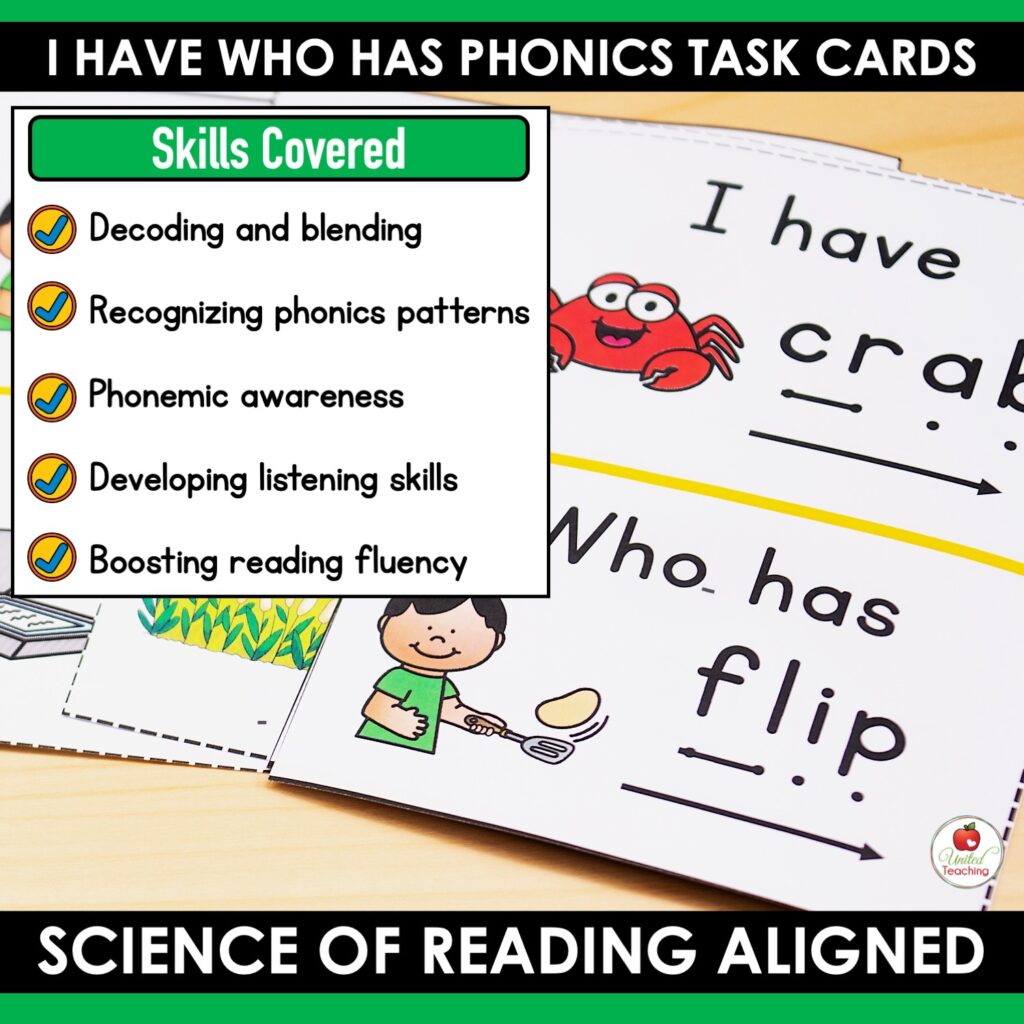 I Have Who Has Phonics Games Bundle - United Teaching