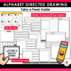 Alphabet Directed Drawing Task Cards Bundle - United Teaching