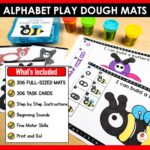 Alphabet Play Dough Mats and Task Cards Bundle - United Teaching