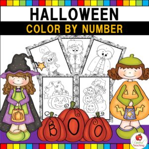 Free Halloween Color by Number Worksheets - United Teaching