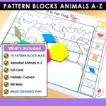 Alphabet Animals Pattern Block Mats - United Teaching