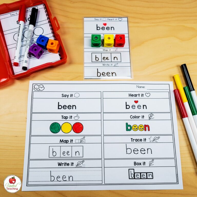 Word Mapping Activities and Helpful Strategies for Kindergarten Reading ...