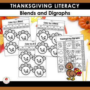 Thanksgiving Math and Literacy Activities Kindergarten Bundle - United ...