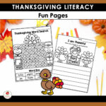 Thanksgiving Math and Literacy Activities Kindergarten Bundle - United ...
