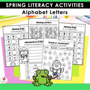 Spring Literacy Worksheets Kindergarten Packet - United Teaching