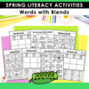 Spring Math and Literacy Worksheets Kindergarten Bundle - United Teaching