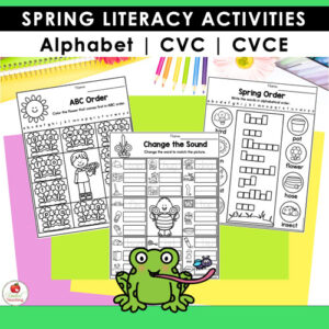 Spring Literacy Activities 1st Grade Packet - United Teaching