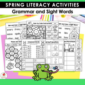 Spring Literacy Activities 1st Grade Packet - United Teaching