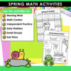 Spring Math and Literacy Worksheets 1st Grade Bundle - United Teaching
