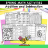 Spring Math and Literacy Worksheets 1st Grade Bundle - United Teaching