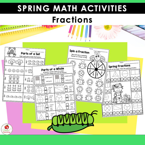 Spring Math Worksheets 1st Grade Packet - United Teaching