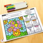 Phonics Color by Code Spring Worksheets - United Teaching