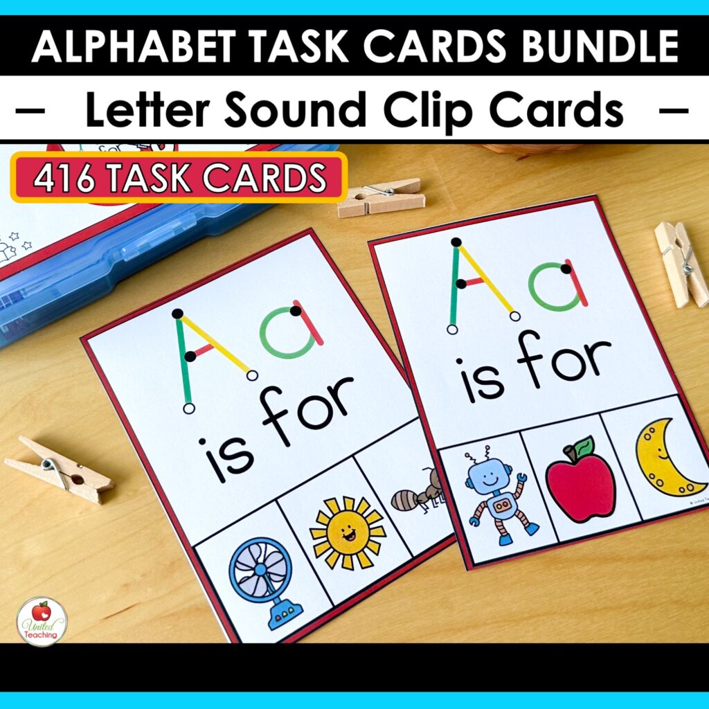 Alphabet Task Cards Bundle - United Teaching