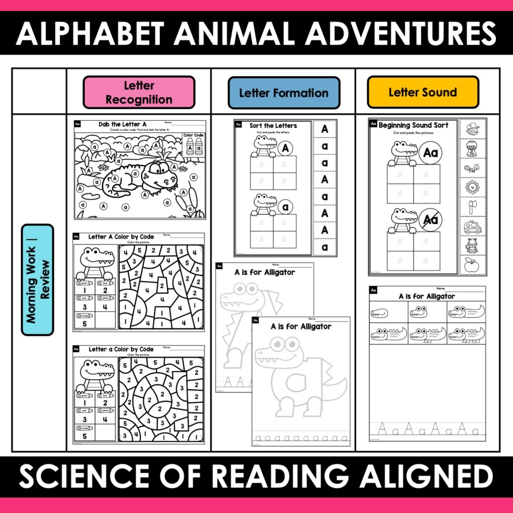 Alphabet Animal Adventures Bundle: 1600+ Pages of Alphabet Activities ...