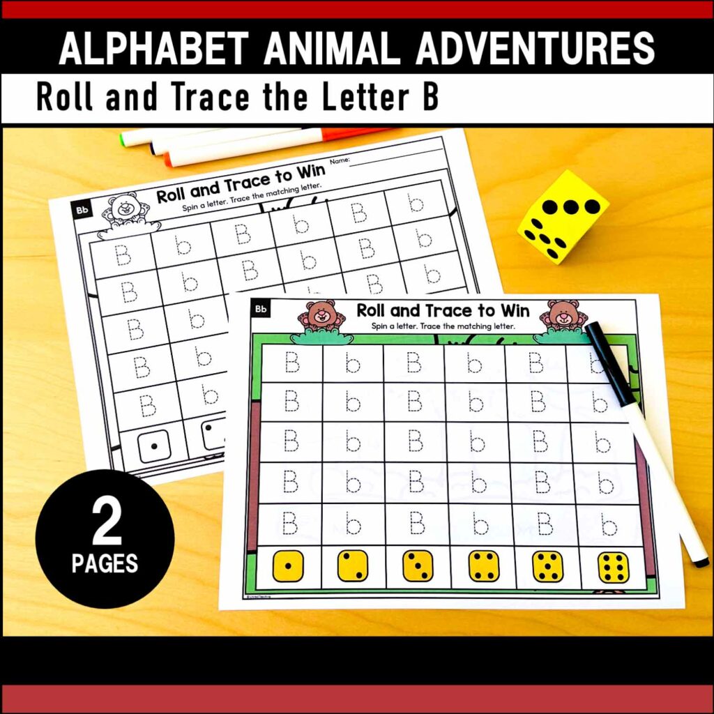 Alphabet Animal Adventures Letter B Packet - United Teaching