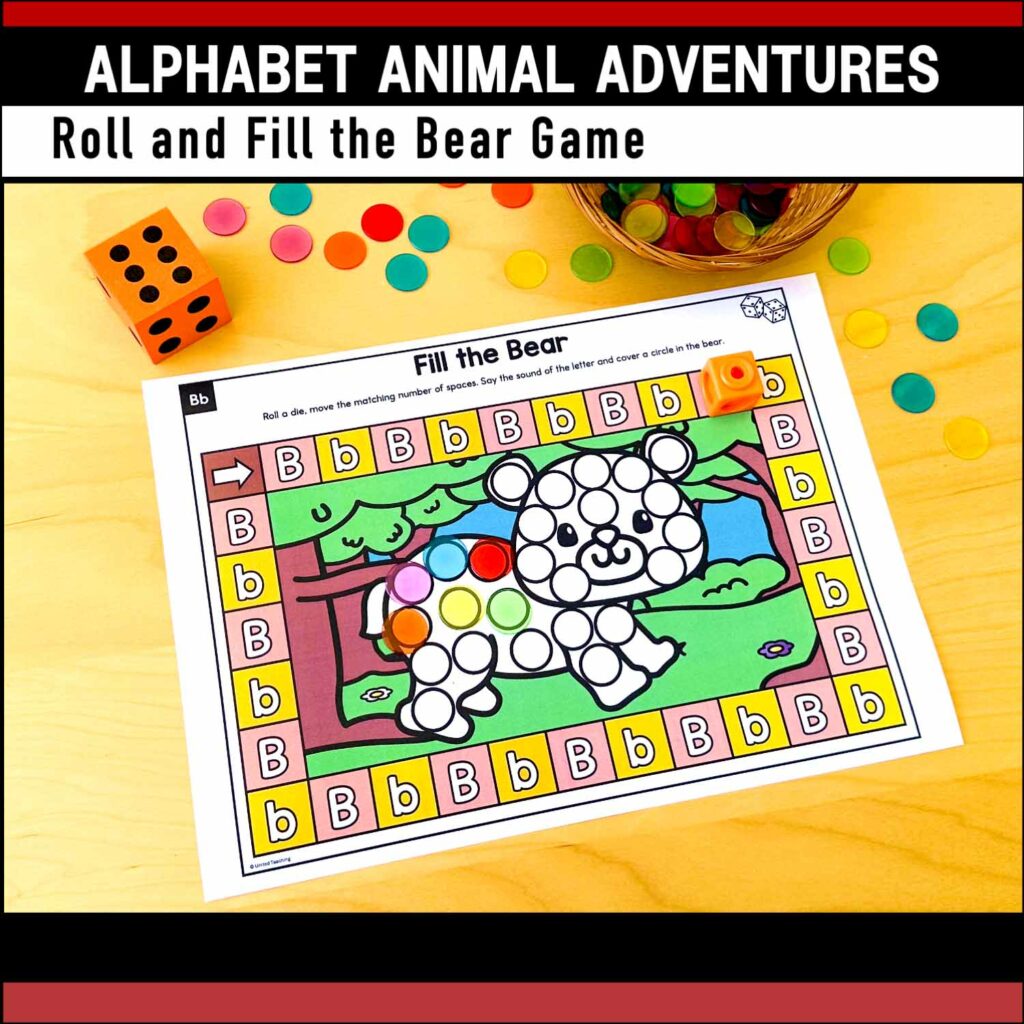 Alphabet Animal Adventures Letter B Packet - United Teaching