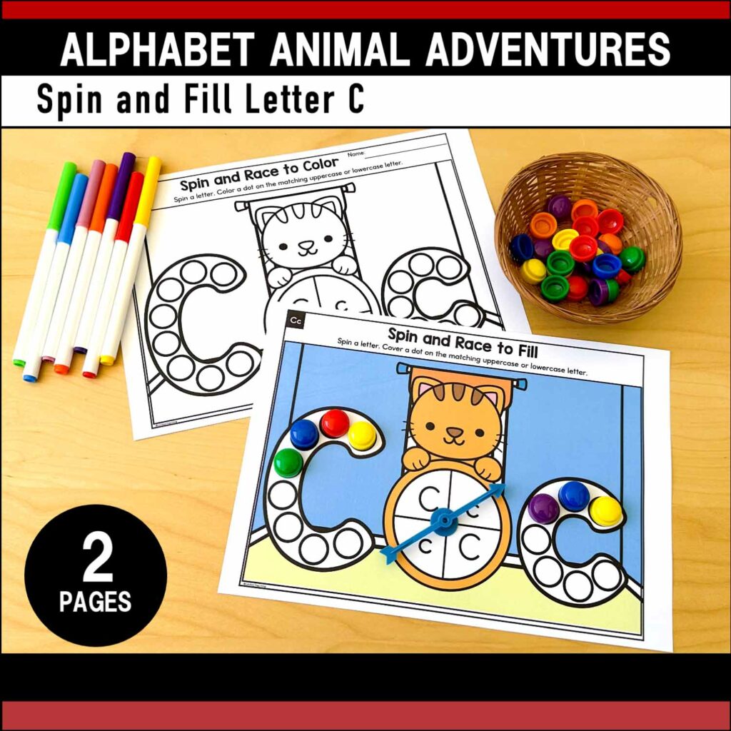Alphabet Animal Adventures Letter C Packet - United Teaching