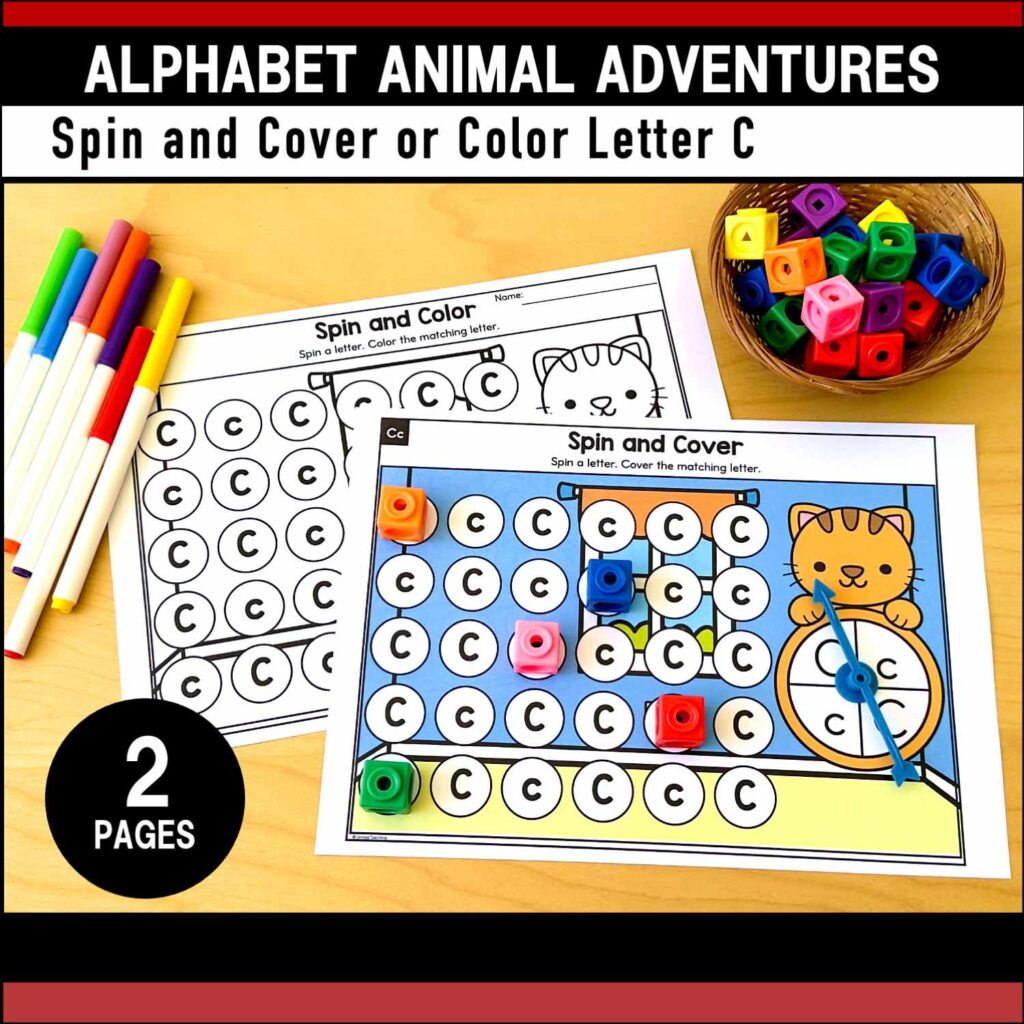 Alphabet Animal Adventures Letter C Packet - United Teaching