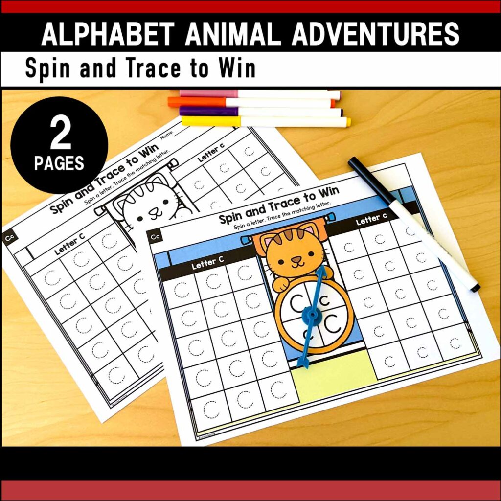 Alphabet Animal Adventures Letter C Packet - United Teaching