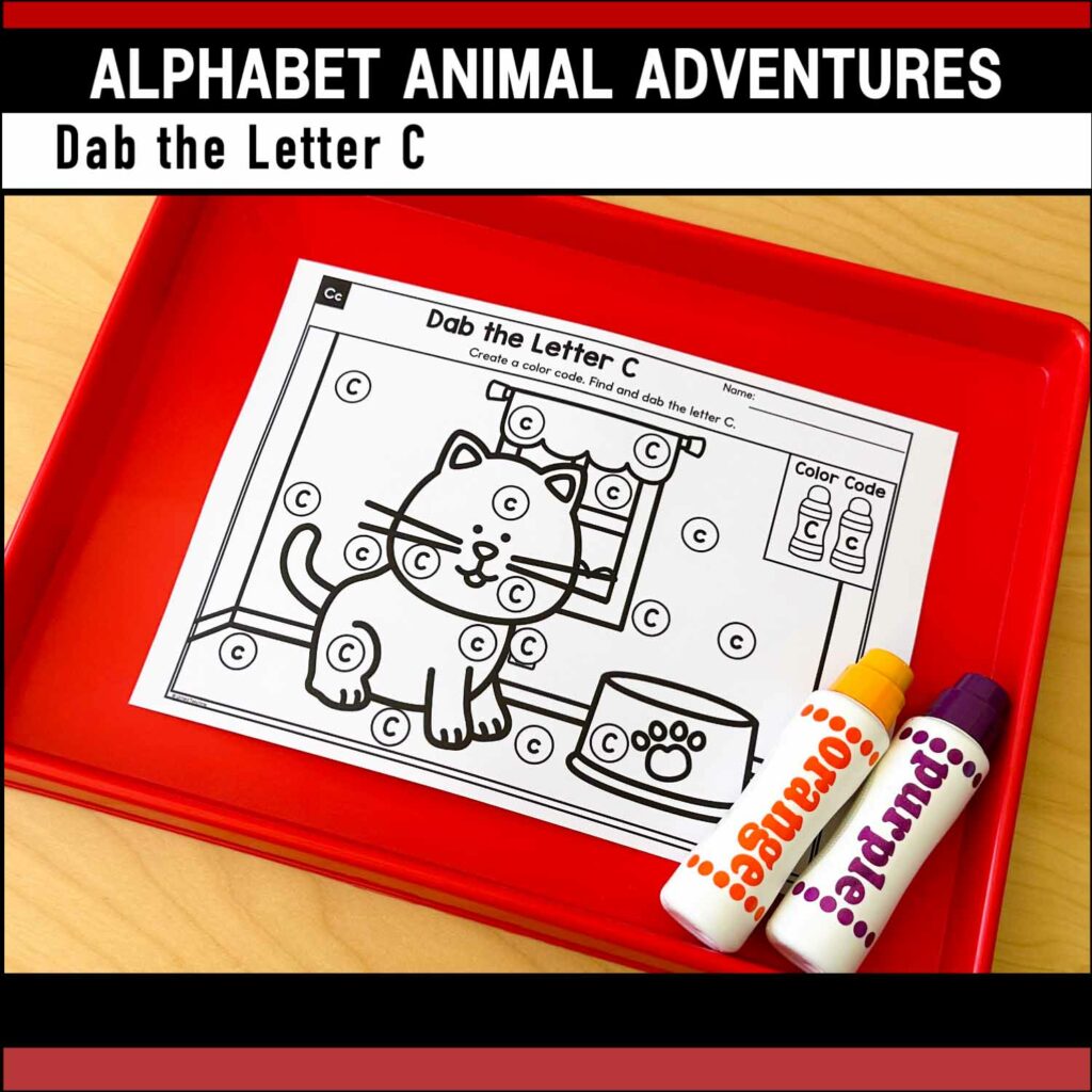 Alphabet Animal Adventures Letter C Packet - United Teaching