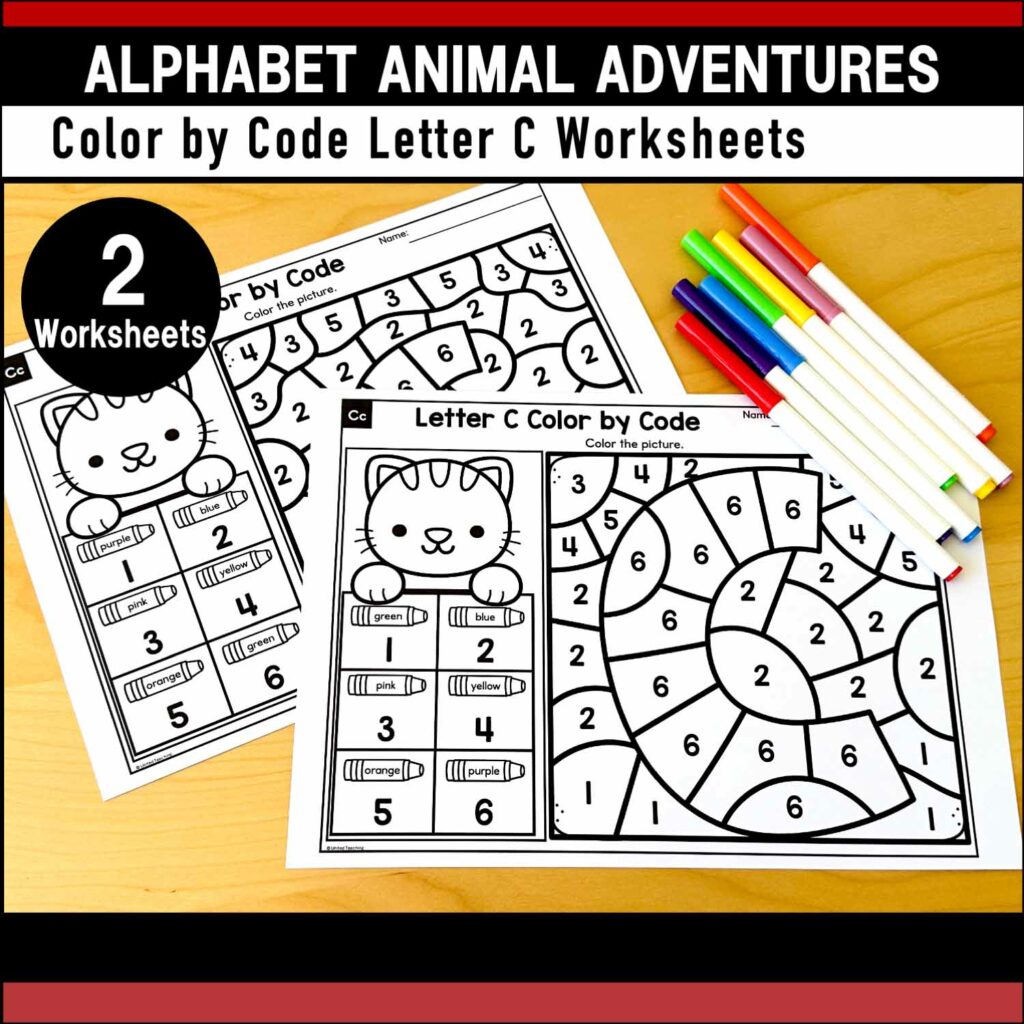 Alphabet Animal Adventures Letter C Packet - United Teaching