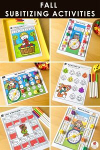 Fall Subitizing Activities: Fun Number Sense Math Games for ...
