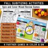 Subitizing Activities Fall Bundle - United Teaching