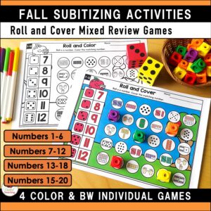 Subitizing Activities Fall Bundle - United Teaching