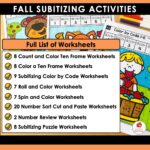 Subitizing Activities Fall Math Bundle - United Teaching