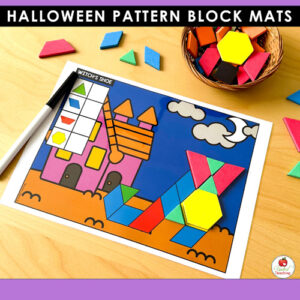 Halloween Pattern Block Mats Packet - United Teaching