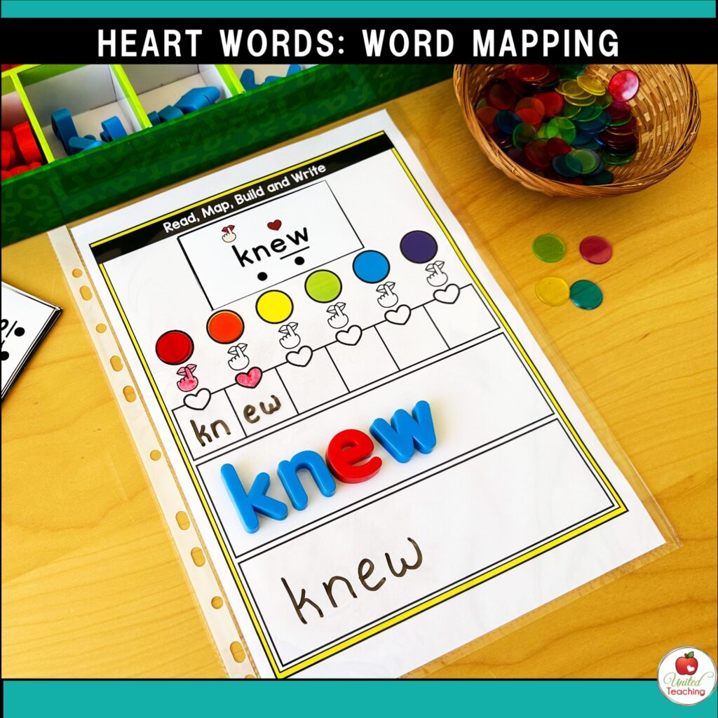 Heart Word Mapping Mats and Cards - United Teaching