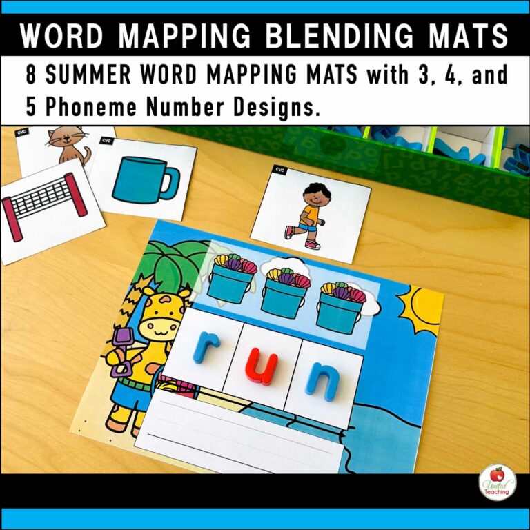 Word Mapping Blending Mats for Orthographic Mapping - United Teaching