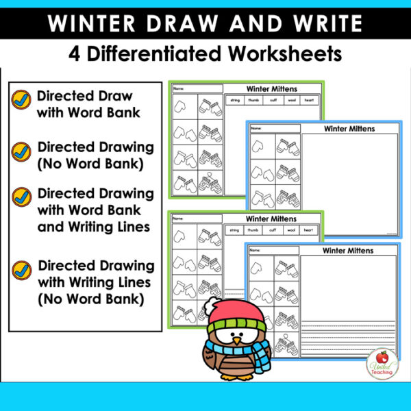 Winter Draw and Write Packet - United Teaching