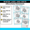 Winter Label and Write Packet - United Teaching
