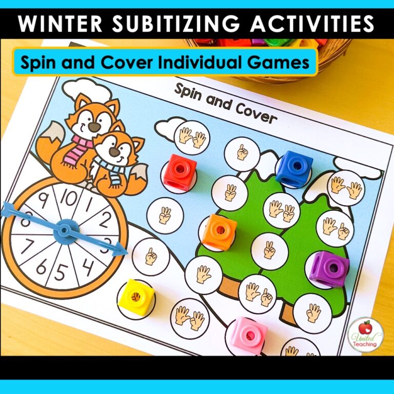 Subitizing Activities Winter Math Bundle - United Teaching