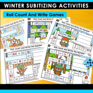 Subitizing Activities Winter Math Bundle - United Teaching